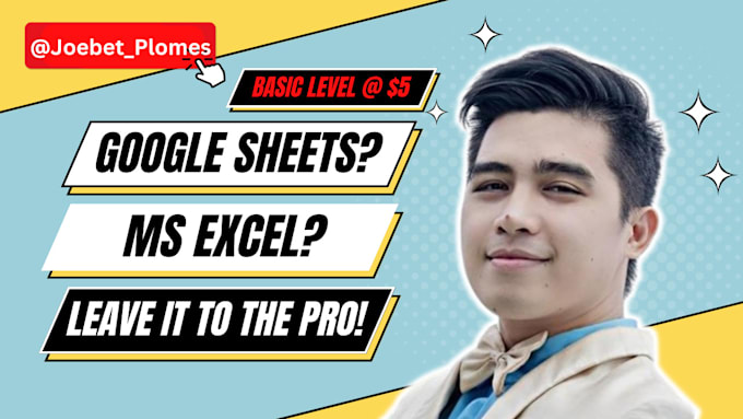 Solve your excel or google sheet problem by Joebet_plomes | Fiverr
