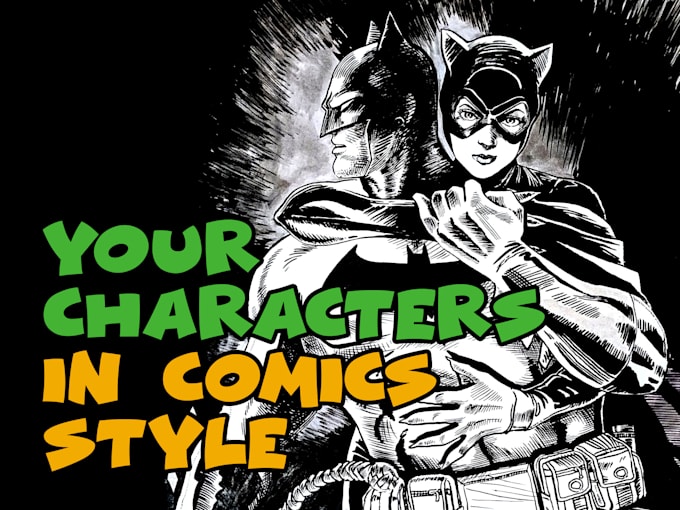 Draw a spectacular character with scenery in graphic style by Liviuail ...