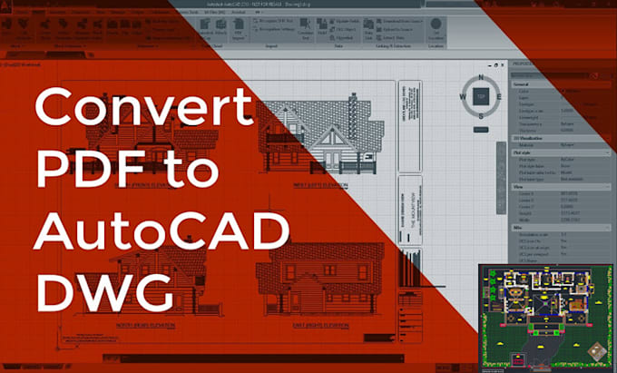 Convert pdf, blueprint sketch, jpg to autocad, cad,dwg by ...
