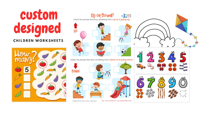 Design children worksheets, and coloring books by Al_rehmat | Fiverr