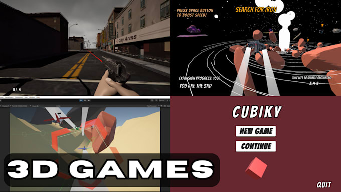 Make 3d, 2d games for pc or mobile by Blaster_games | Fiverr