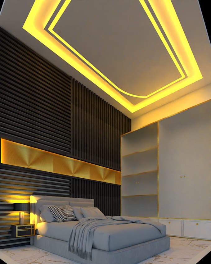 The design interiors bedroom by Zuda_arch | Fiverr
