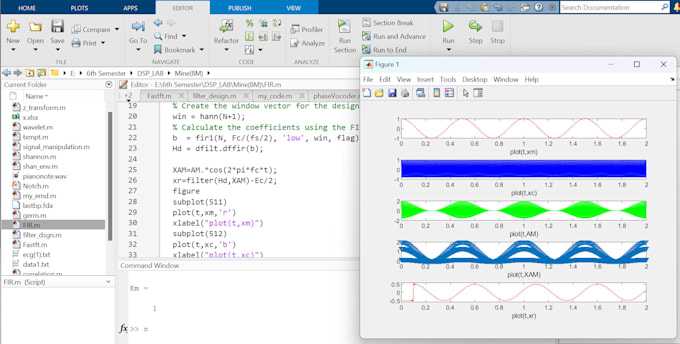 Do Matlab Coding For Digital Signal Processing And Simulink By Asadmehmood 2 Fiverr