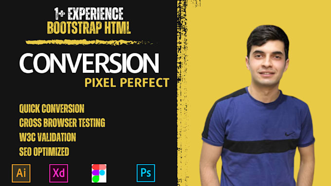 Convert Psd To Html Figma To Html Xd To Html Css Responsive Bootstrap 5 Website By A1isahib Fiverr