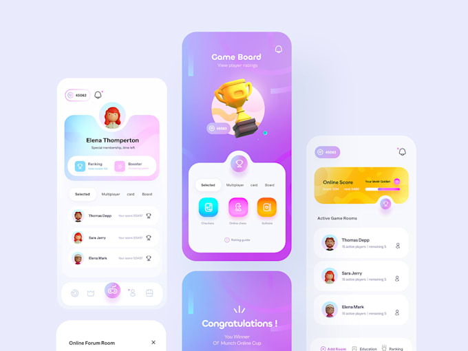 Make premium mobile ui ux design by Saeidriyahi | Fiverr