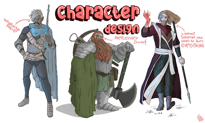 Design your character idea and make it real by Lorenzoh11 | Fiverr