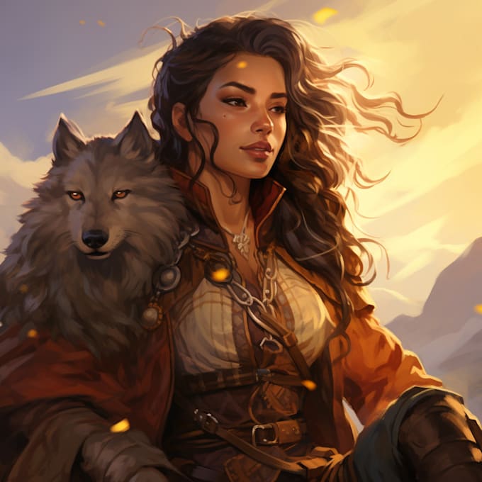 Create a custom dnd character art by Flutsbug | Fiverr