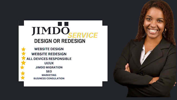 Design and redesign wix jimdo website expert development jimdo landing page by Lanirex | Fiverr