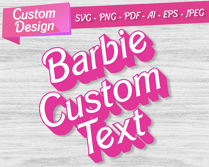 Create your name with barbie font and style by Morphine01 | Fiverr