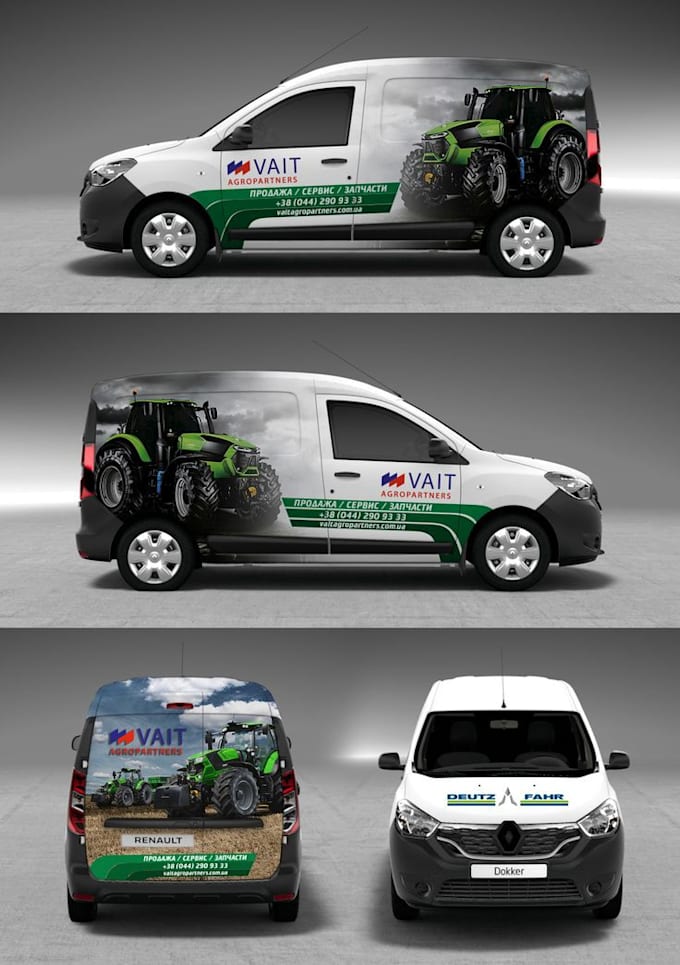 Design a creative wrap for your van, car, bus, truck, vehicle wrap ...