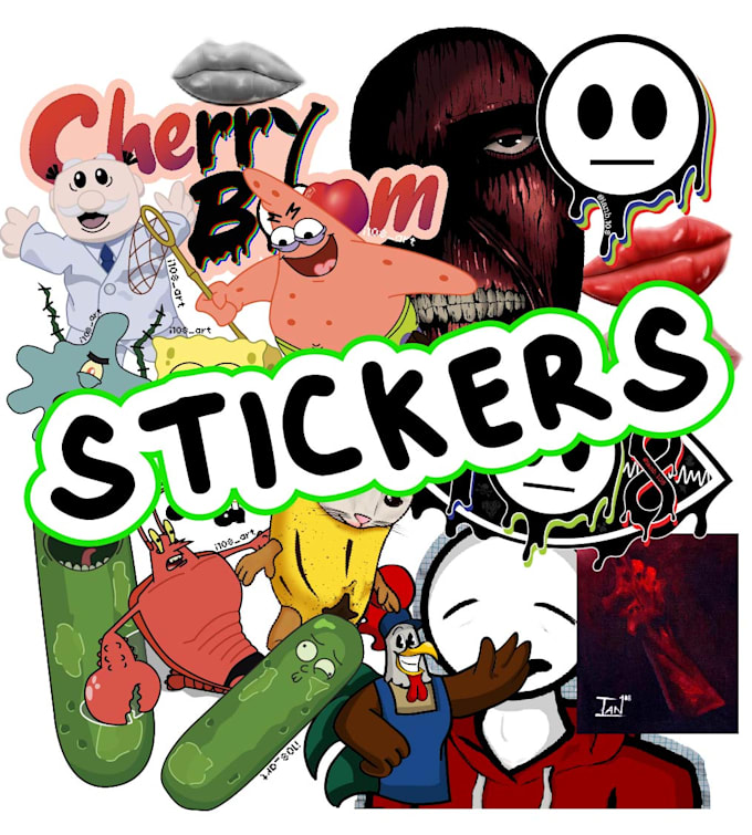 Do your own stickers designs by Ianb108 | Fiverr