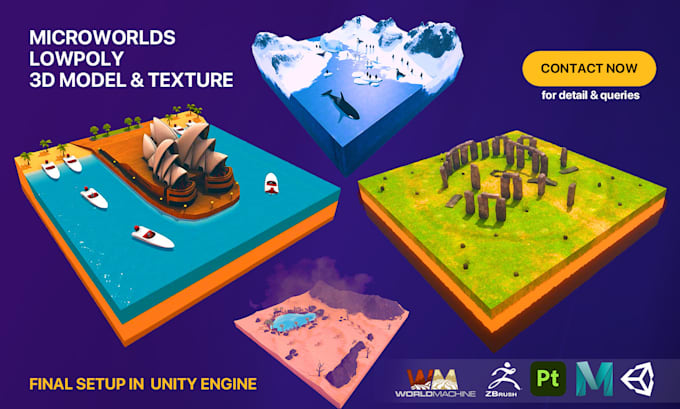 Create 3d models low poly and high poly for games or web by ...
