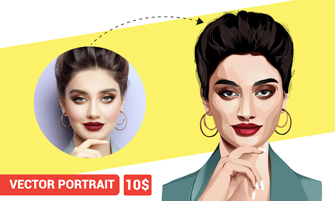Illustrate your photo amazing vector portrait illustration by Dima ...