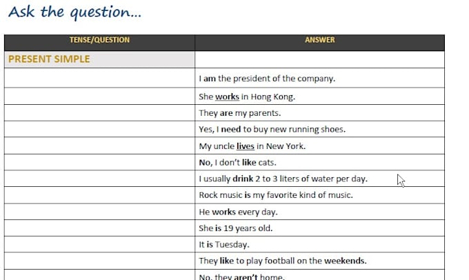 Create 1 esl worksheet with answer key by Giovannashemer | Fiverr
