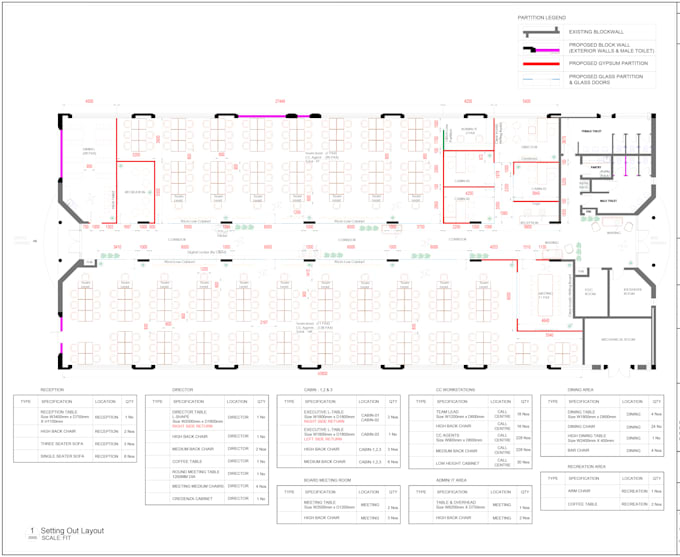 Autocad 2d interior design construction layout drawings by Lerinc | Fiverr