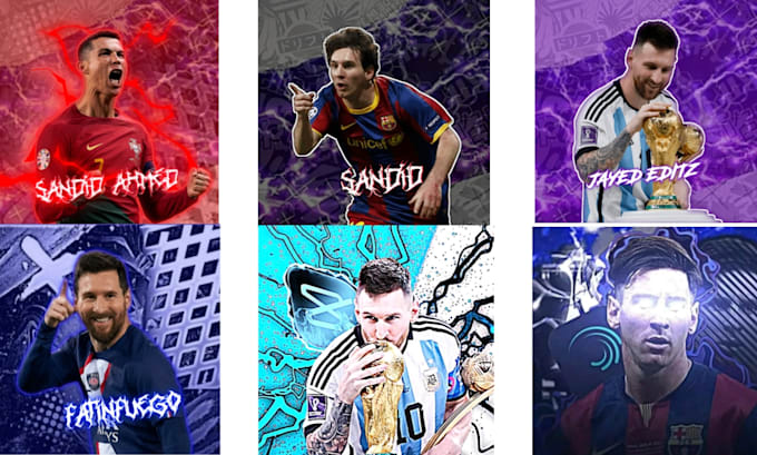 Design any types of thumbnails, modern profile pictures and marketing ...