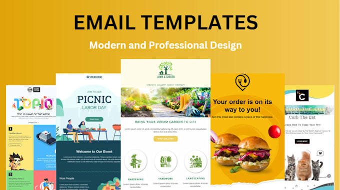 Create modern and professional responsive html email design by ...