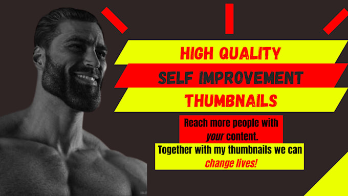 Make you a self improvement thumbnail worth clicking on by ...