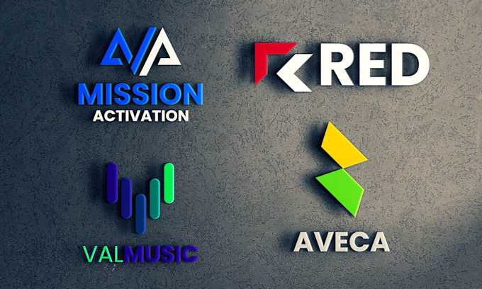 Do modern unique minimalist 3d business logo design by Theadobe | Fiverr