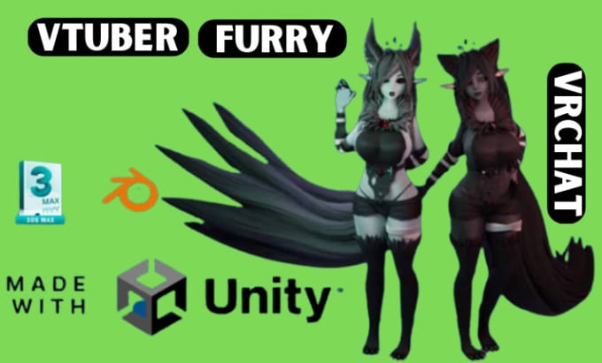 Do custom vrchat avatar, furry avatar, vrc avatar, vrchat 3d model ... Do custom vrchat avatar, furry avatar, vrc avatar, vrchat 3d model ...