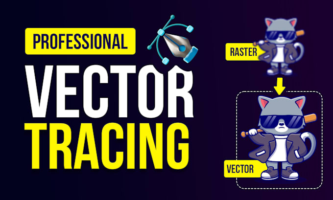 Do vector tracing, raster to vector, vector logo, image to vector by ...