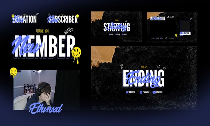 Create a stream overlay by Ethan_padilla | Fiverr