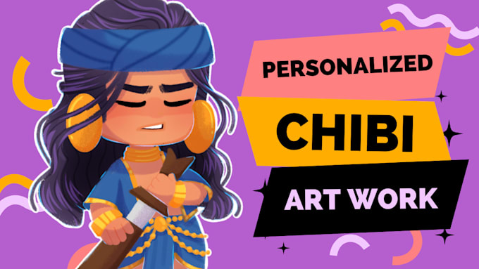 Create cute chibi artworks for you and your characters by Iamdrei | Fiverr