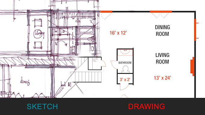 Draw 2d drawings in revit or autocad by Omersaleemarts | Fiverr
