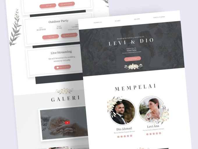 Make a digital website invitation design by Lumina_project | Fiverr