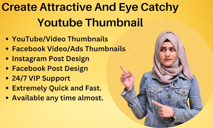 Create attractive and eye catchy youtube thumbnail design by Ayeha_web ...