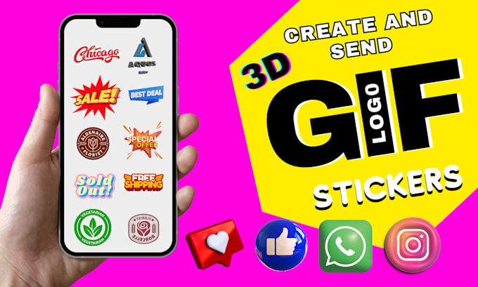 Transform your business logo into eye catching whatsapp gif stickers by ...