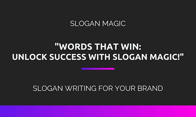 Create a slogen for your brand by Linder_digital | Fiverr
