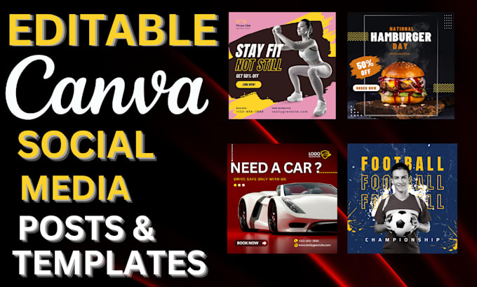 Design editable social media posts using canva in 24 hr by Abdul ...