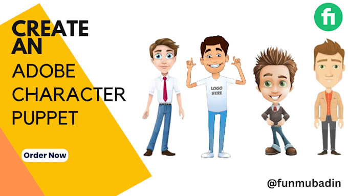 Design awesome puppet for adobe character animator by Funnymubadin | Fiverr