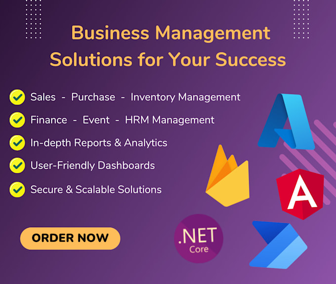 Develop custom business management software inventory, hrm, finance ...