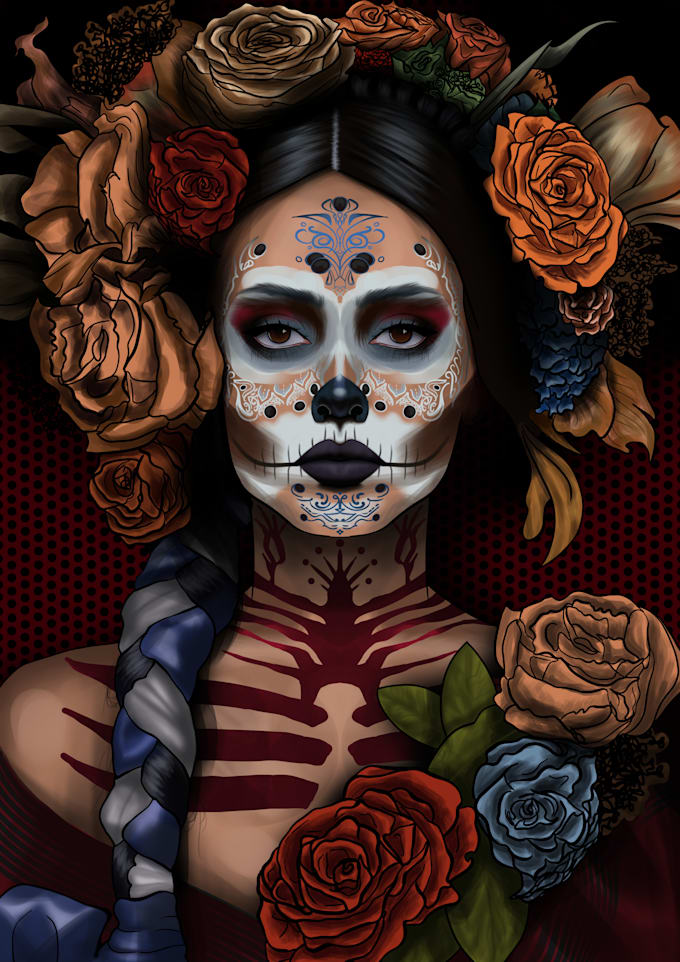 Draw you a digital custom portrait in stunning details by Karima ...