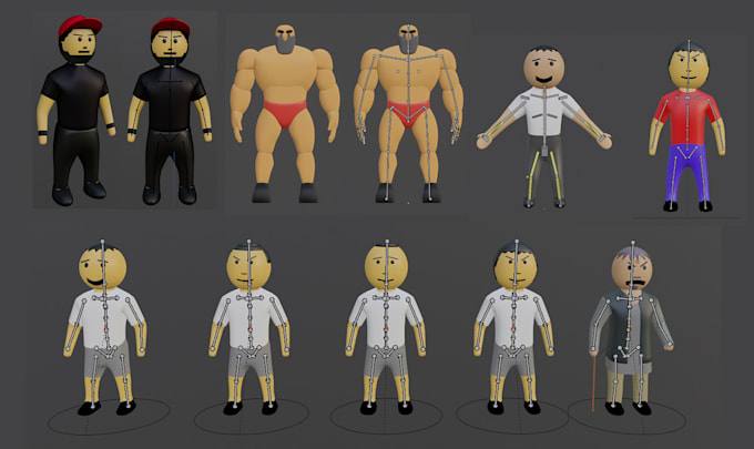 Rig Your 3d Model In Blender For Game Engines Or Animation By Khushal3d Fiverr 