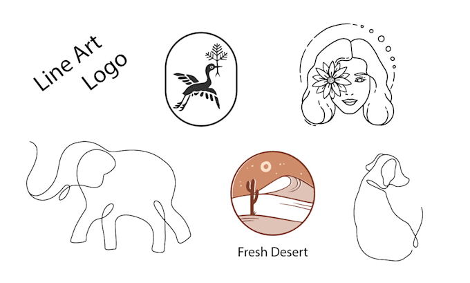 Create hand drawn one line art logo design by Mdrijumia22 | Fiverr