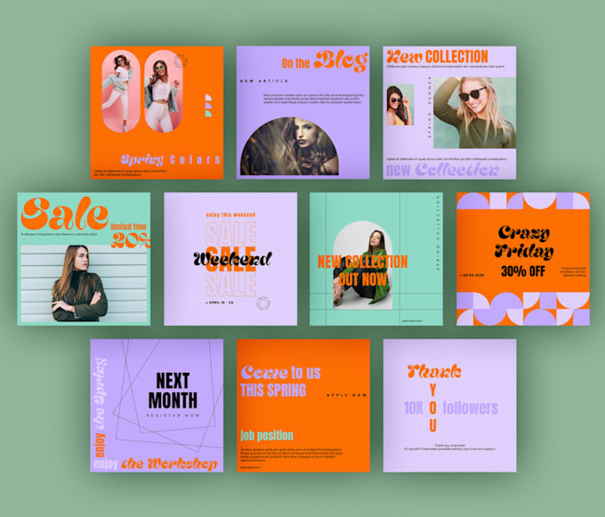 Create aesthetic and professional social media posts by Lauramnrs | Fiverr
