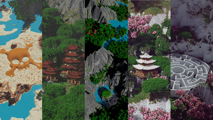 Create custom minecraft terrain, landscape worlds by Cardycraft453 | Fiverr