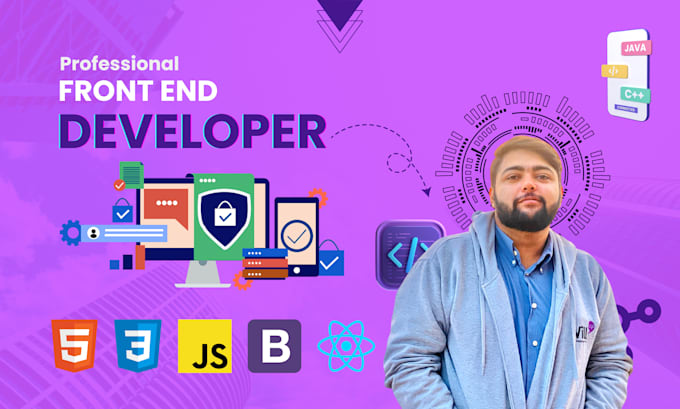 Be Your Front End Web Developer Using Html Css Javascript By Maazz45