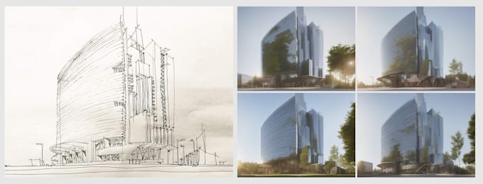 Create very quickly ai 3d architecture rendering from your idea by using ai by A9render | Fiverr