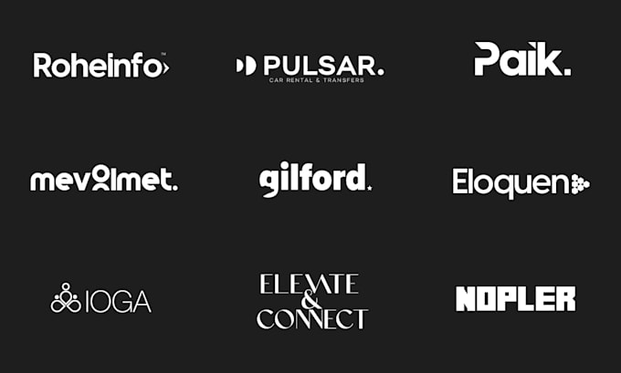 Design a modern typeface logo by Noplerdigital | Fiverr