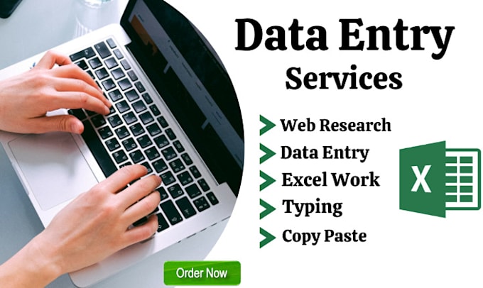 Do data entry, copy paste, web research, excel work by Dale010 | Fiverr