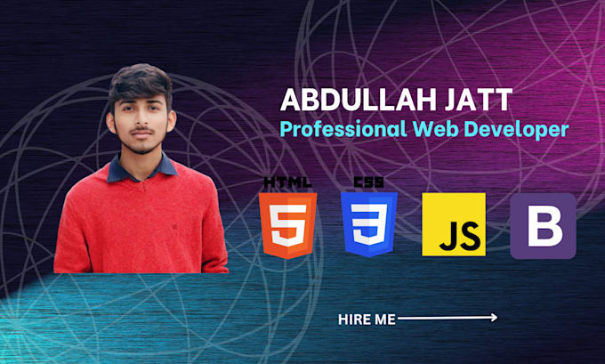 Be your front end web developer with html css, and bootstrap by Abdullahjatt44 | Fiverr