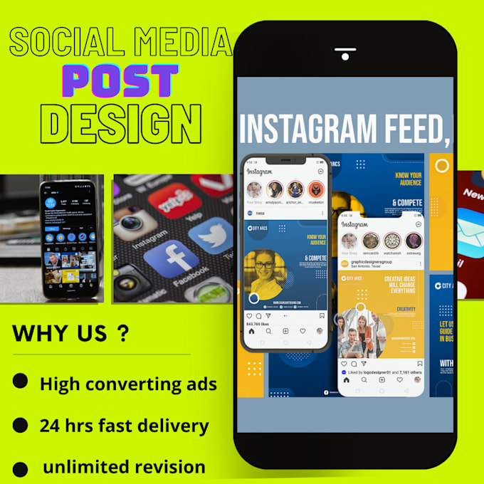 Design social media post graphics for instagram posts by Amoussama | Fiverr