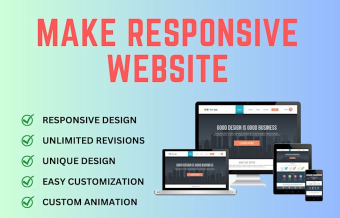Do Responsive Web Design Using Html Cssjs Bootstrap By Joha983 Fiverr