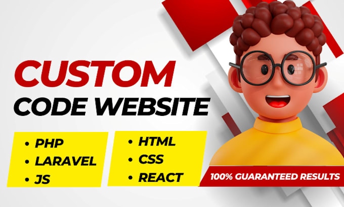 Design custom code website with html,css,php, laravel and js by Saddam548 | Fiverr
