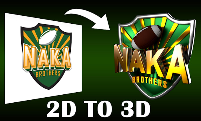 Create or convert a 2d to 3d logo and animation by Promogoddess888 | Fiverr