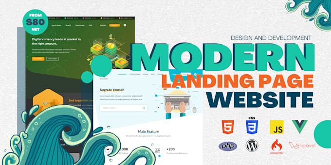Create design modern html landing page or development web by Ariwidiansyah | Fiverr